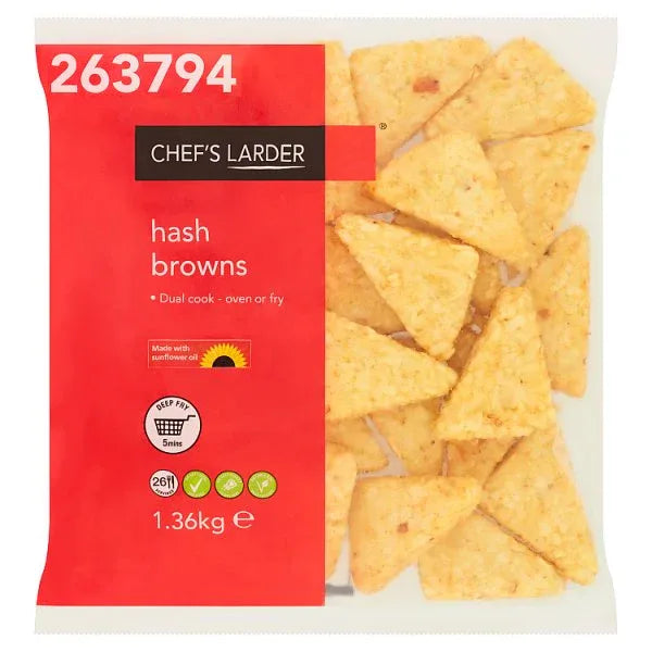 Chef's Larder Hash Browns 1.36kg – Vegetarian & Easy to Cook ...